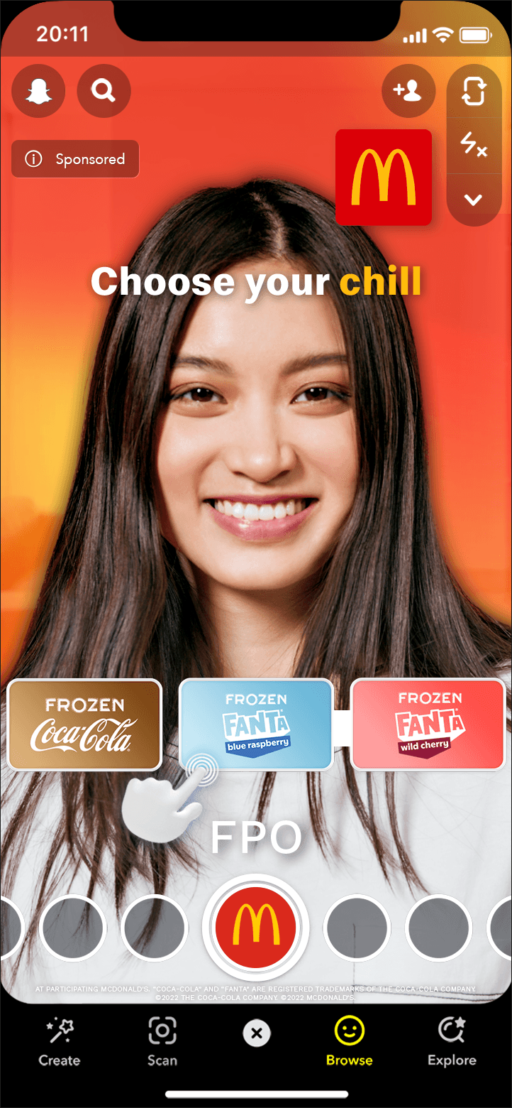 Frozen Carbonated Beverages · Paper Triangles · AR agency for social ...