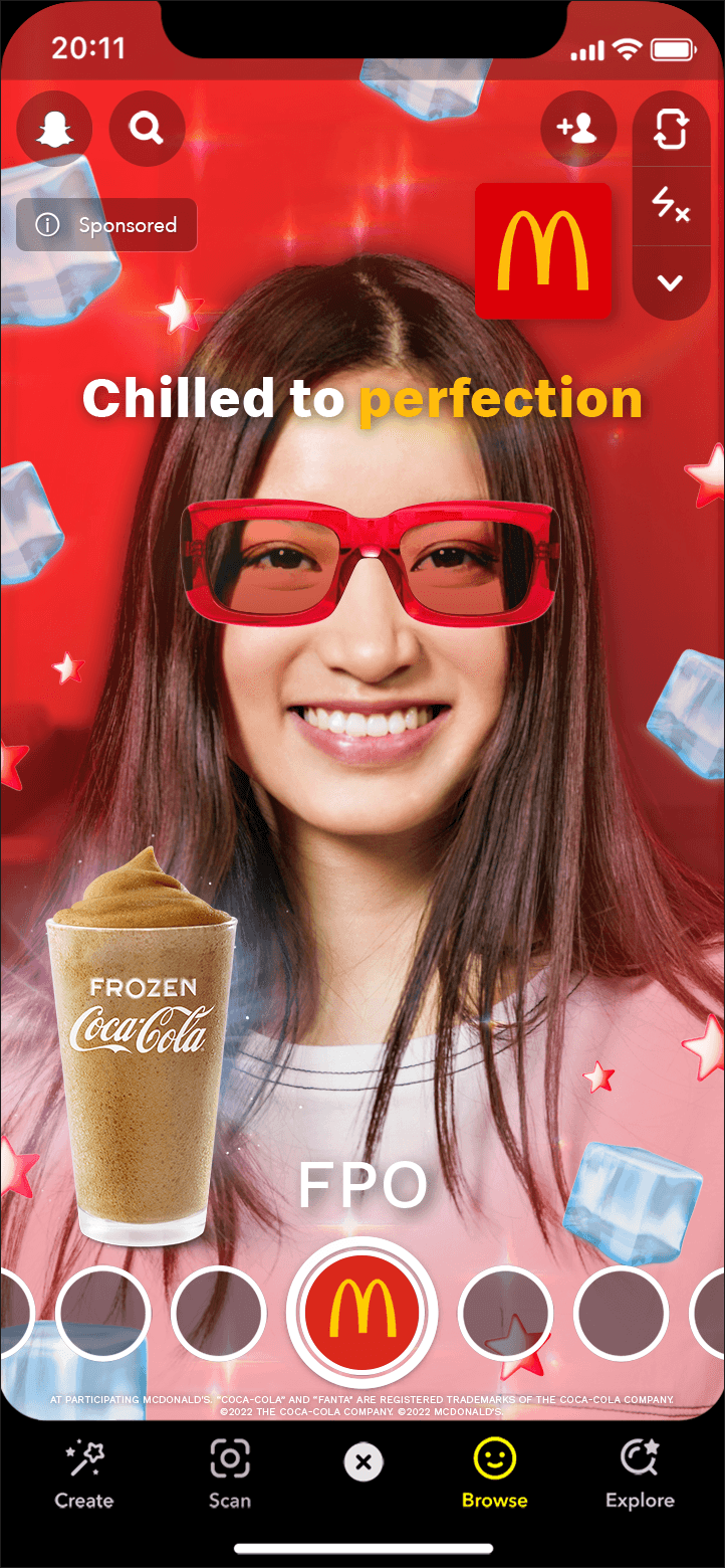 Frozen Carbonated Beverages · Paper Triangles · AR agency for social ...